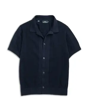 Rodd & Gunn Cobb River Knit Button Shirt - Midnight