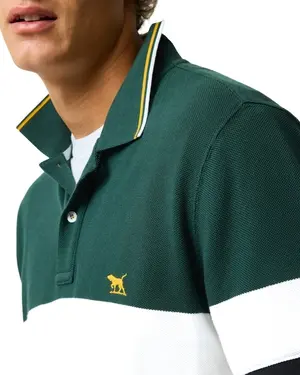 Rodd & Gunn Homebay Color Blocked Sports Fit Polo - Onyx