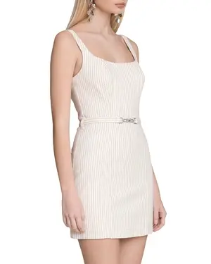Avec Les Filles Belted Mini Dress