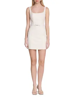 Avec Les Filles Belted Mini Dress
