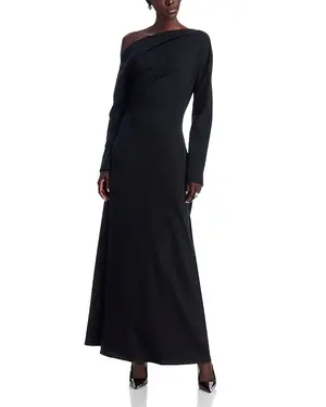 RÓHE Twisted Jersey Dress - Black