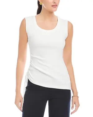 Fifteen Twenty Tia Side Shirred Tank - Off White