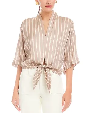 Fifteen Twenty Bernice Tie Front Blouse