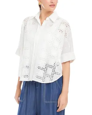 Fifteen Twenty Alisa Eyelet Top