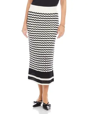 Fifteen Twenty Zoe Crochet Midi Skirt