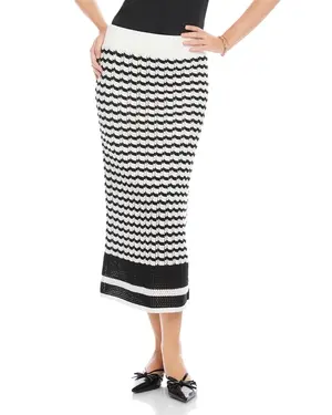 Fifteen Twenty Zoe Crochet Midi Skirt