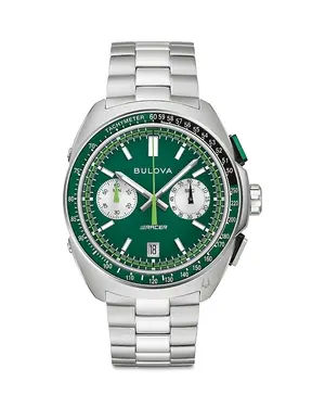 Bulova Performance Racer Chronograph - Silver/white