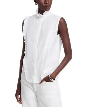 Fabiana Filippi Sleeveless Ruffled Shirt