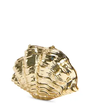 Simkhai Venus Aluminum Shell Clutch - Gold