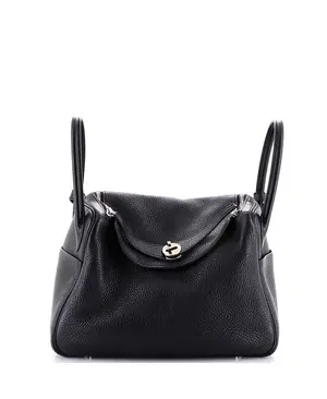 HERMES 30 Lindy Bag Clemence - Black