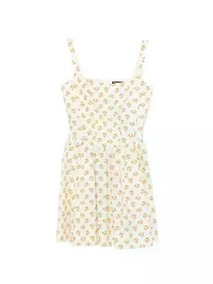 Maje Floral Print Mini Dress - Neutrals