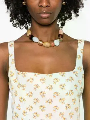 Maje Floral Print Mini Dress - Neutrals