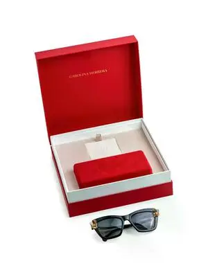 Carolina Herrera Floral Cat-eye Sunglasses