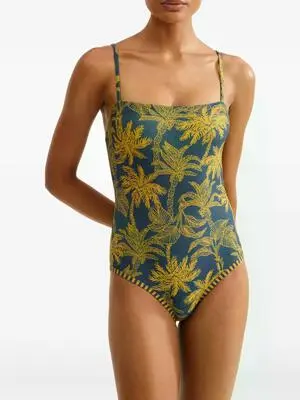 ERES Tropical Print One-piece Swimsuit - Blue