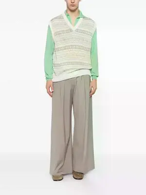 Kiton Patterned V-neck Vest
