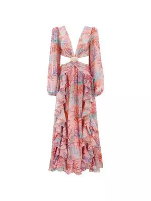 PatBO Printed Beach Dress - Pink