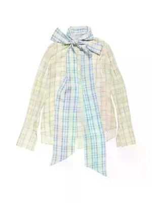 Acne Studios Plaid Tie Detail Shirt