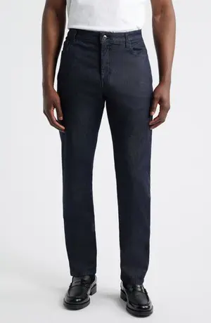 Canali Dark Wash Jeans For Men
