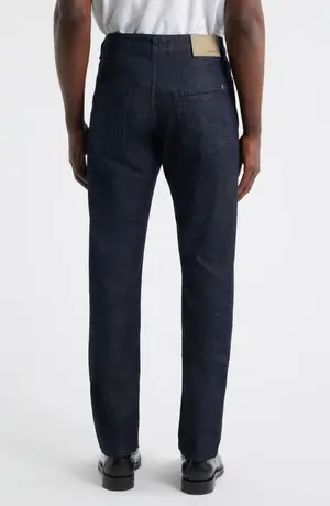 Canali Comfort Straight Leg Jeans - Navy
