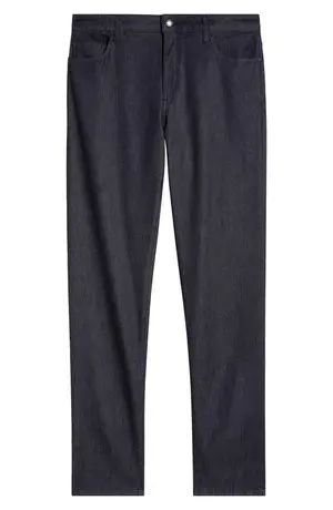 Canali Comfort Straight Leg Jeans - Navy