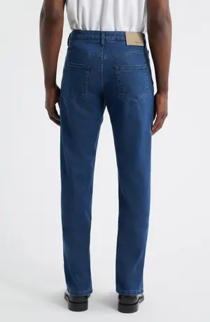 Canali Comfort Straight Leg Jeans - Blue