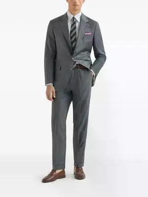 Brunello Cucinelli Super 150s Virgin-wool Four Season Batavia Twill Blazer - Grey