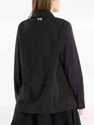 Y3 Long Sleeve Shirt With Three-stripes Detail