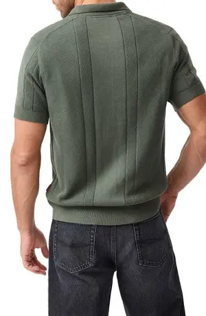 Rodd & Gunn Cobb River Short Sleeve Knit Button-up Shirt - Forest