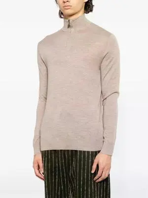 N.peal Regent Zipped Top - Brown