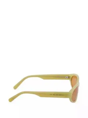 Marni Ozound Oval Frame Sunglasses - Green