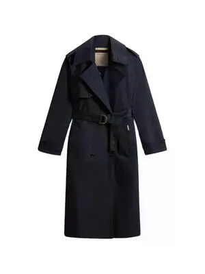 Woolrich Double-breasted Belted Trench Coat