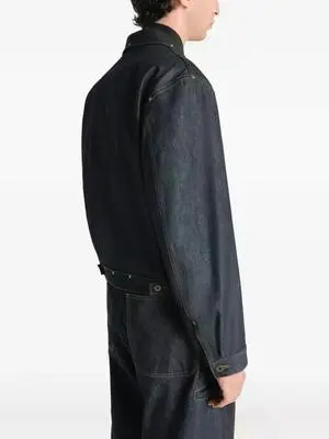 LEMAIRE Studded Denim Jacket - Blue