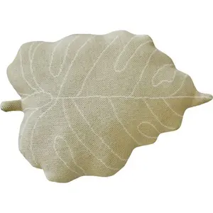 LORENA CANALS Knitted Leaf Cushion