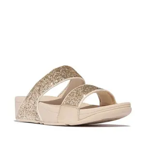 Fitflop Lulu Multi Glitter Sl Sandal - Platino/silver