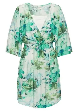 LASCANA Floral Print Fit And Flare Dress