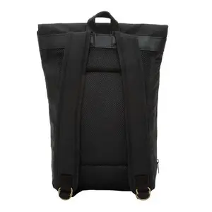 TOKEN Waxed Nylon Bergen Backpack - Black