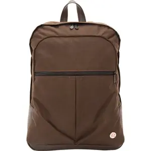 TOKEN Waxed Nylon Woodhaven Backpack - Dark Brown