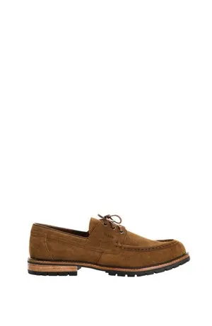 VELEZ Suede Leather Lace-up Shoes - Sand