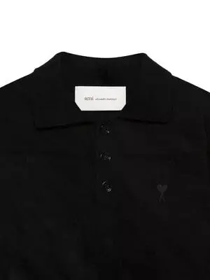 AMI Paris Merino Wool De Coeur Polo