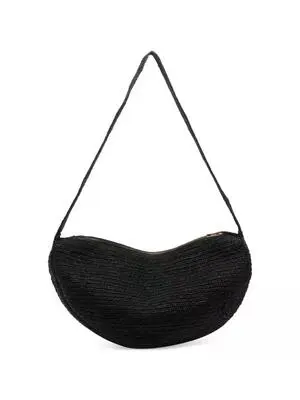 IBELIV Raffia Shoulder Bag - Black