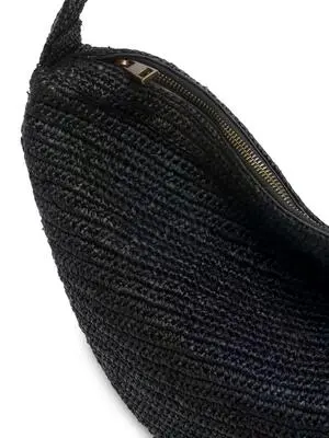 IBELIV Raffia Shoulder Bag - Black
