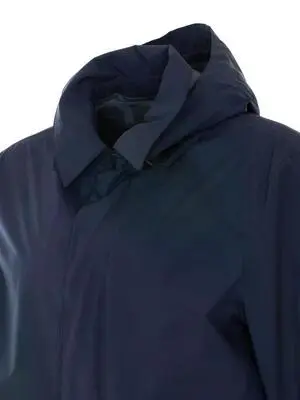 Herno Raincoat With Removable Hood - Blue
