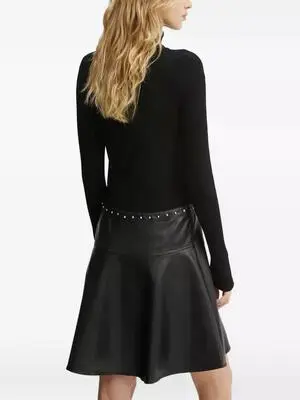 MORGAN Pearl-button Mini Dress