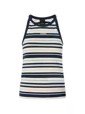 Pinko Striped Ribbed Tank Top