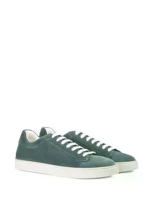 DOUCAL'S Suede Lace-up Sneakers - Blue