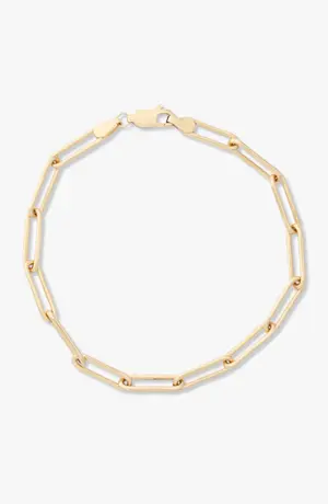 CUFFED BY NANO Chunky Paperclip 14k Filled Bracelet