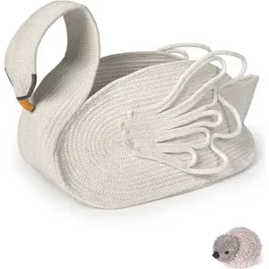 LORENA CANALS Basket Swan - Ivory/ Natural