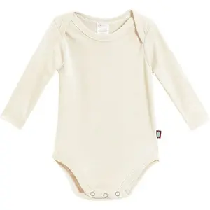 CITY THREADS Organic Cotton Super-soft Long Sleeve Bodysuit - Oatmeal