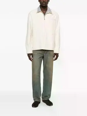 Jacquemus The Mecano Zip-up Shirt - Neutrals