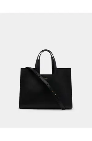 Bally Easy Tote Bag In Leather - Black